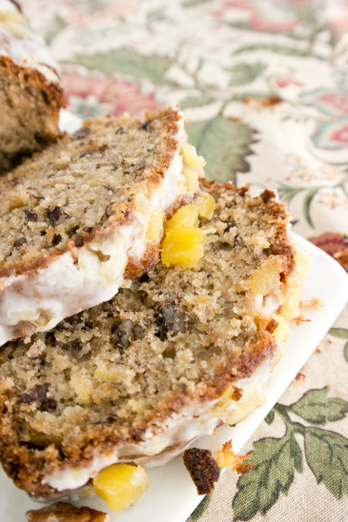 Humming Bird Bread with Pineapple Glaze - The Sugar Coated Cottage