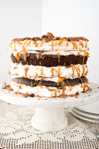 Butterscotch Pecan Dacquoise Cake - The Sugar Coated Cottage